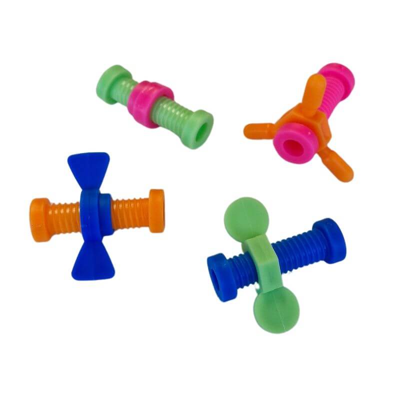 Nuts and Bolts Foot Toy 4pk – Queenslander Aviaries