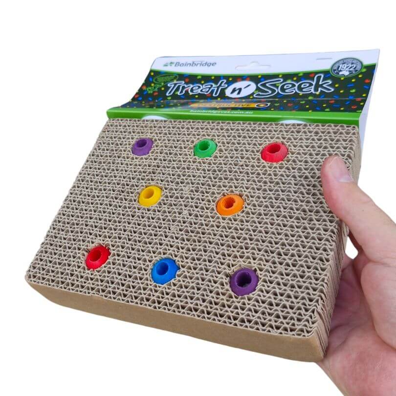 Treat N Seek Cardboard Platform – Queenslander Aviaries