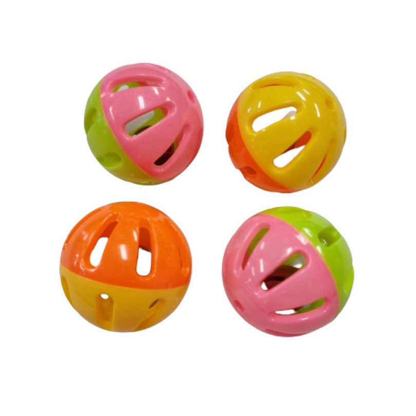 Plastic Ball Foot Toy 4pk – Queenslander Aviaries